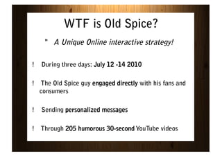 Old Spice #CaseStudy #SocialMedia | PDF