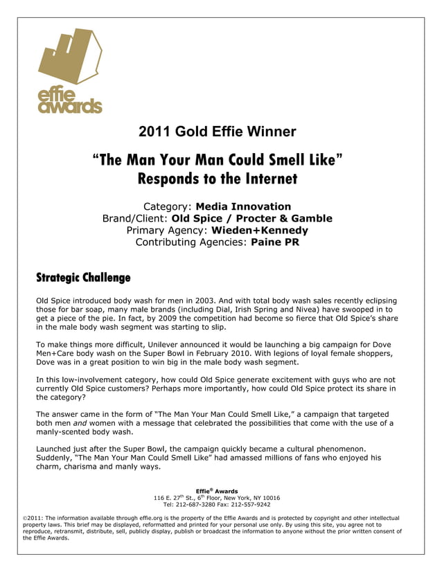 Old spice case study | PDF