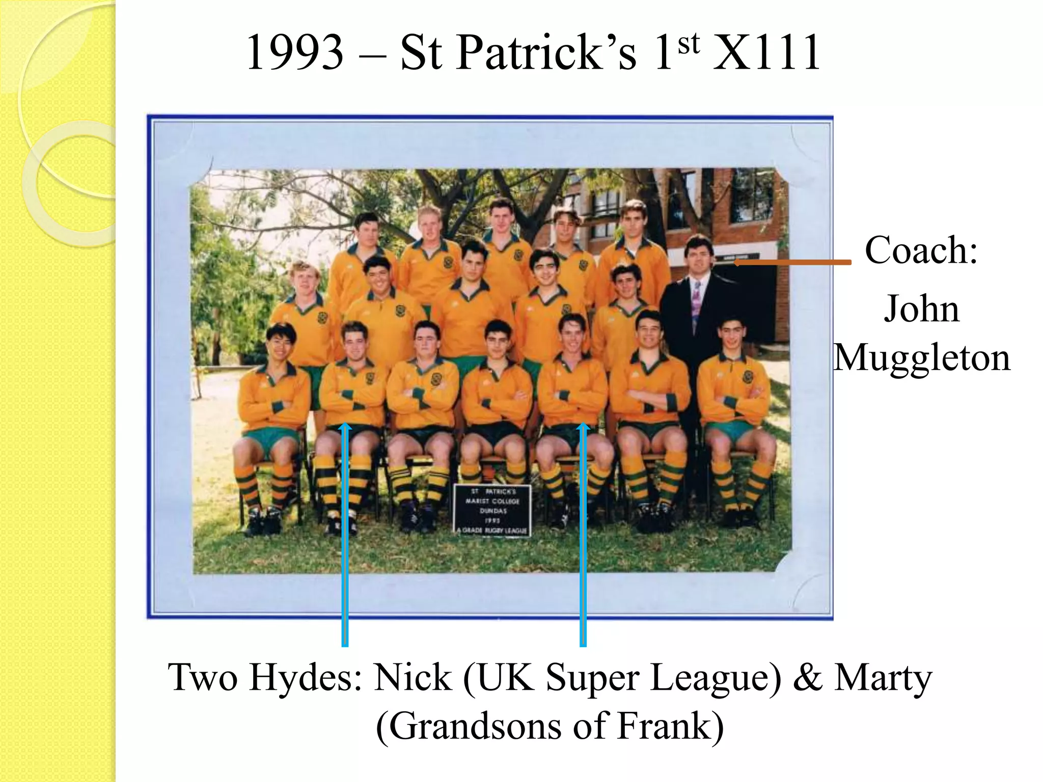 Old St Pats Photos | PPTX | Rugby League | Rugby