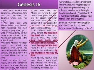 Old testament characters - Hagar | PPTX