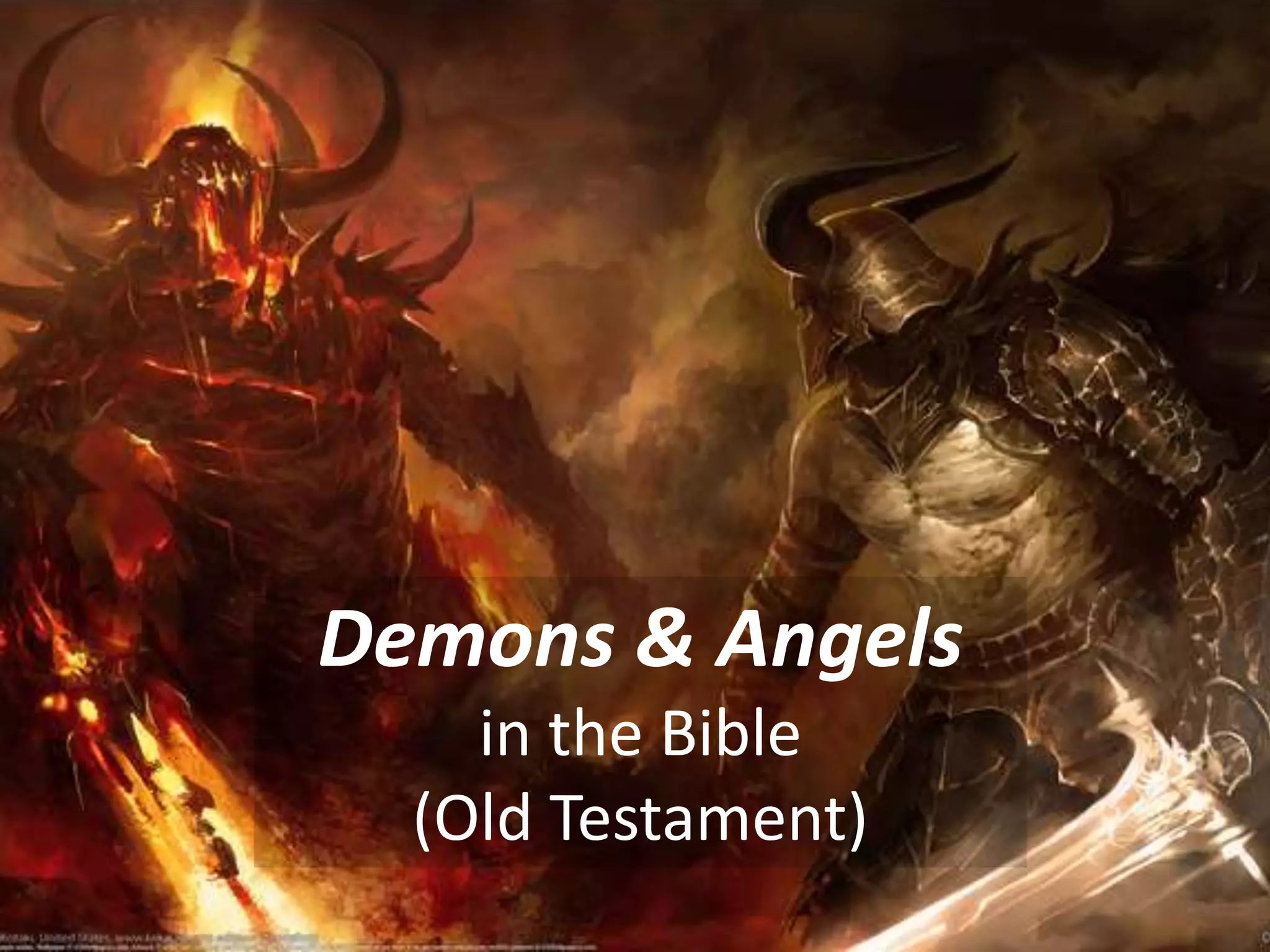 Demons & Angels in the Bible (Old Testament) | PPTX