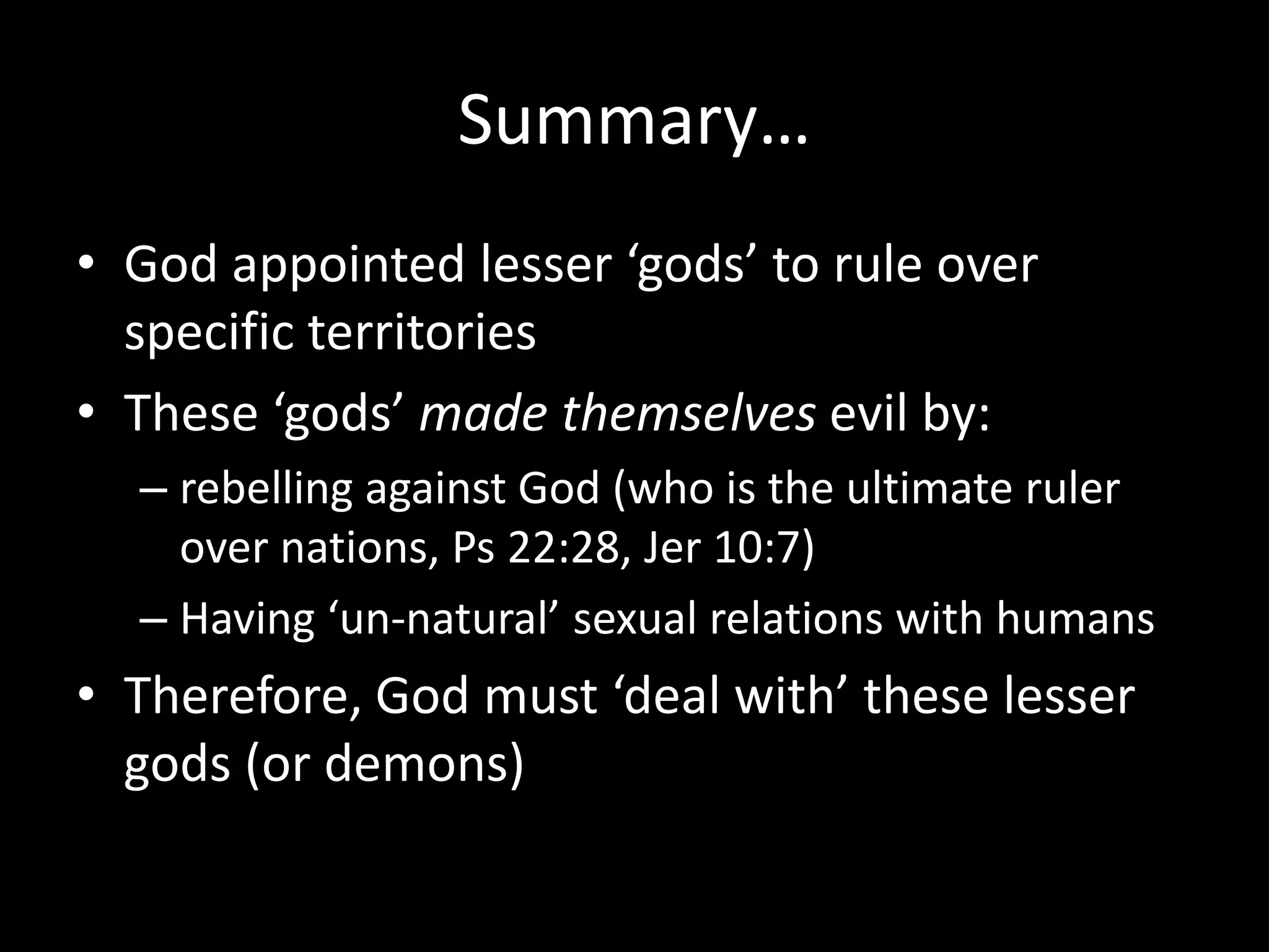 Demons & Angels in the Bible (Old Testament) | PPTX