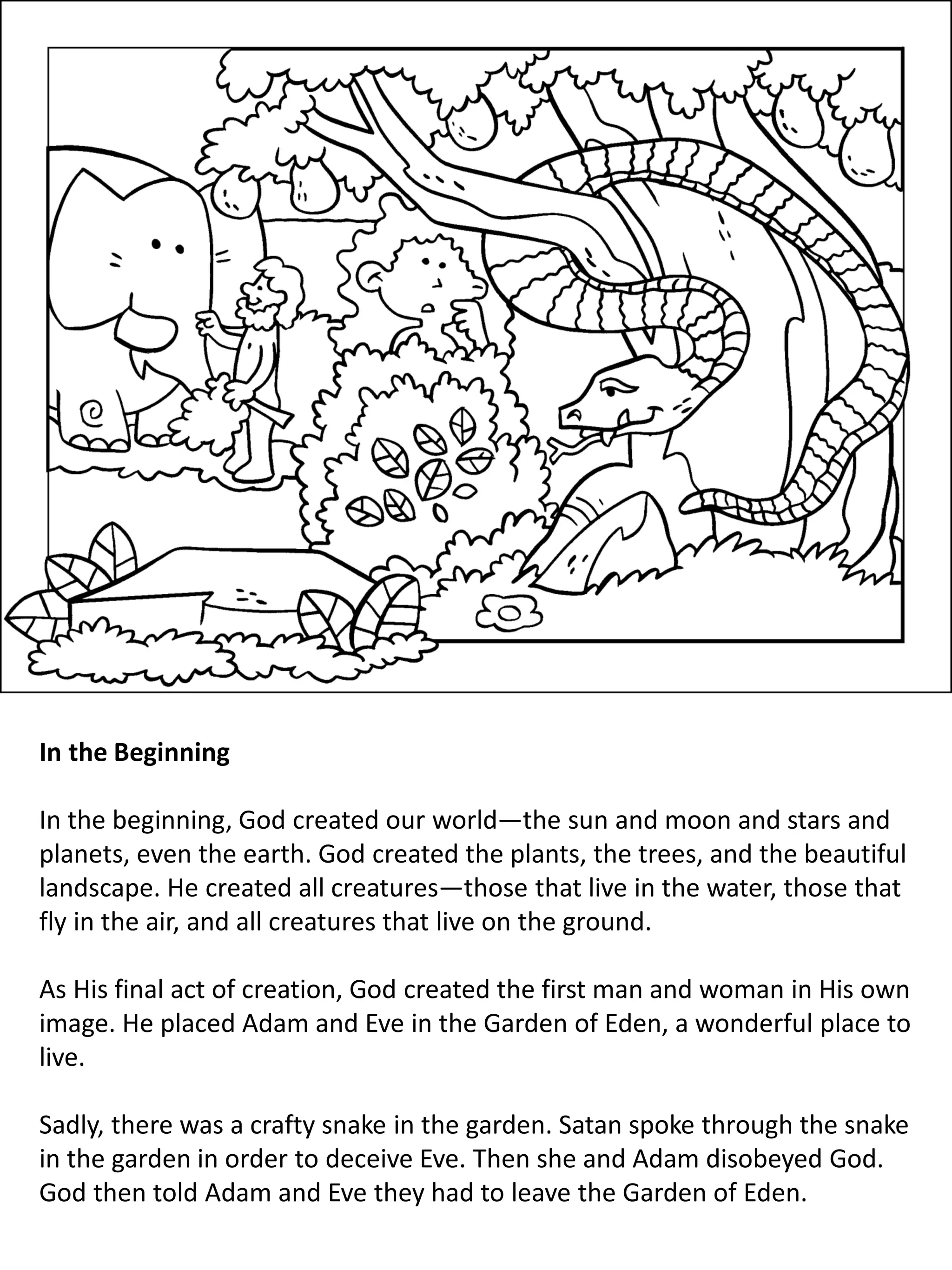 Old Testament Stories for Children: Coloring Book | PDF