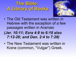 Old Testament Introduction Notes | PPT