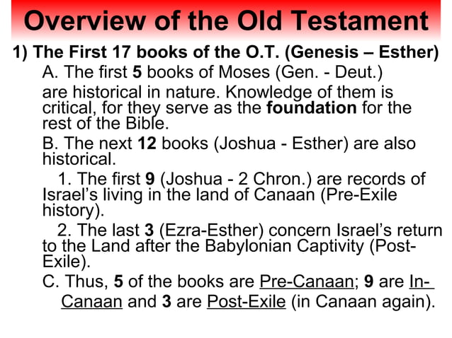 Old Testament Introduction Notes | PPT | Christianity | Religion ...