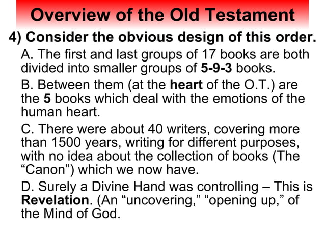 Old Testament Introduction Notes | PPT | Christianity | Religion ...
