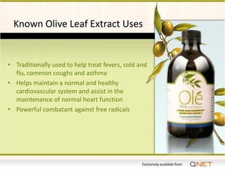Ole Leaf Extract Presentation QNet | PDF