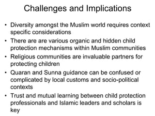 Child Protection with Muslim Families | PPTX | Islam | Religion ...