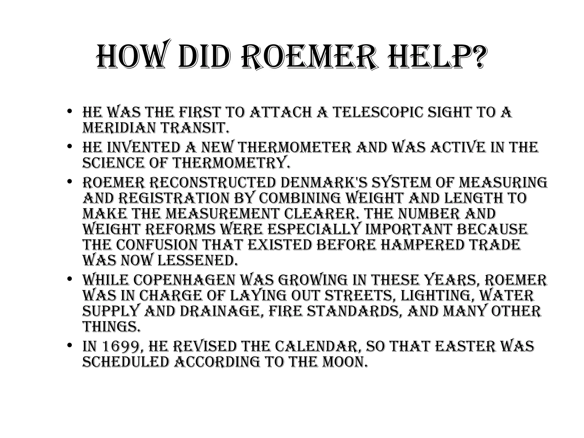 Ole christensen roemer | PPT