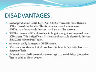 Organic light emitting diodes | PPT