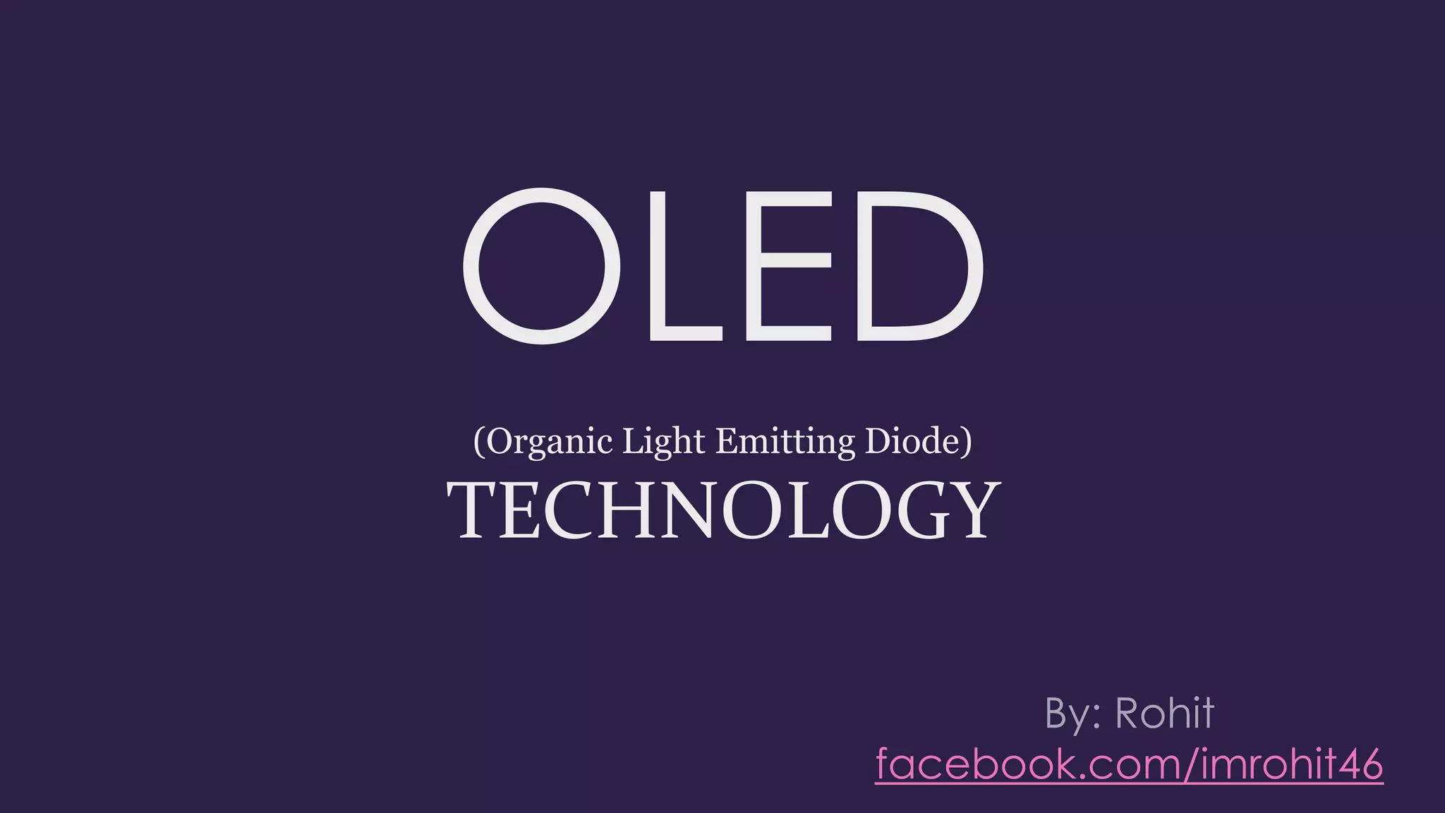 OLED Technology | PPTX