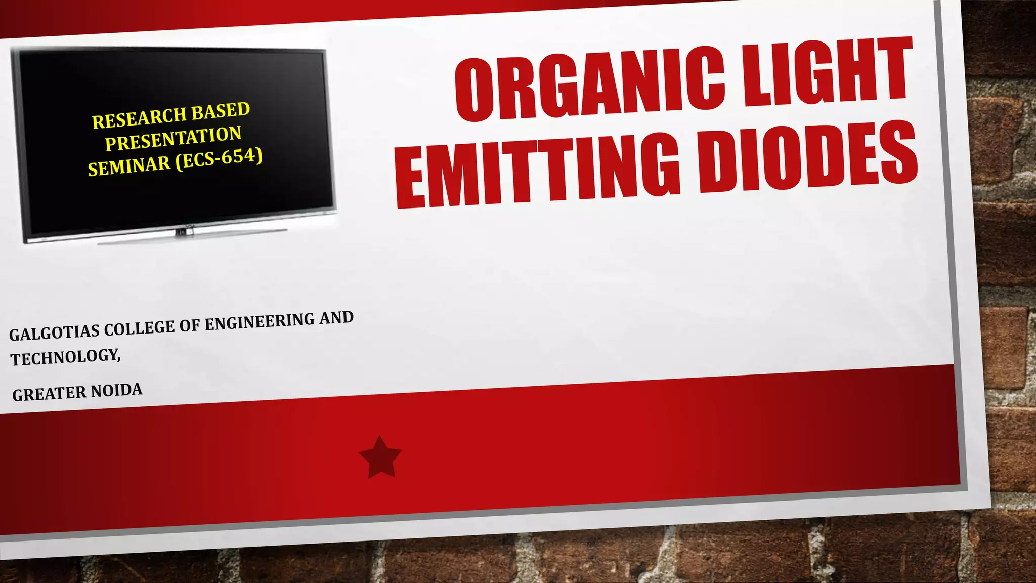 Organic LED | PPTX