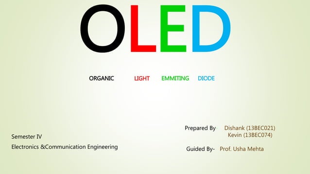 OLED full PPT | PPTX