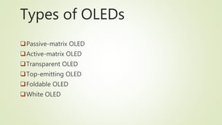 OLED full PPT | PPTX