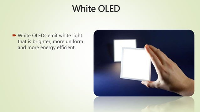 OLED full PPT | PPTX