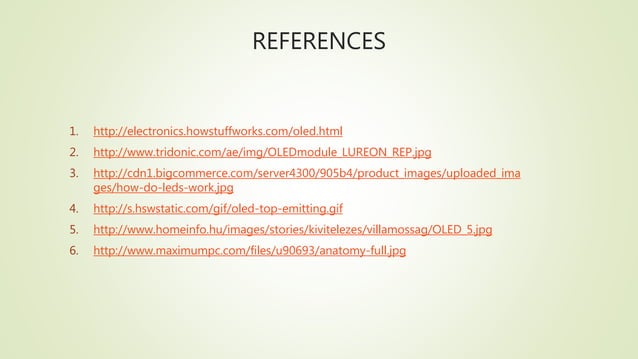OLED full PPT | PPTX
