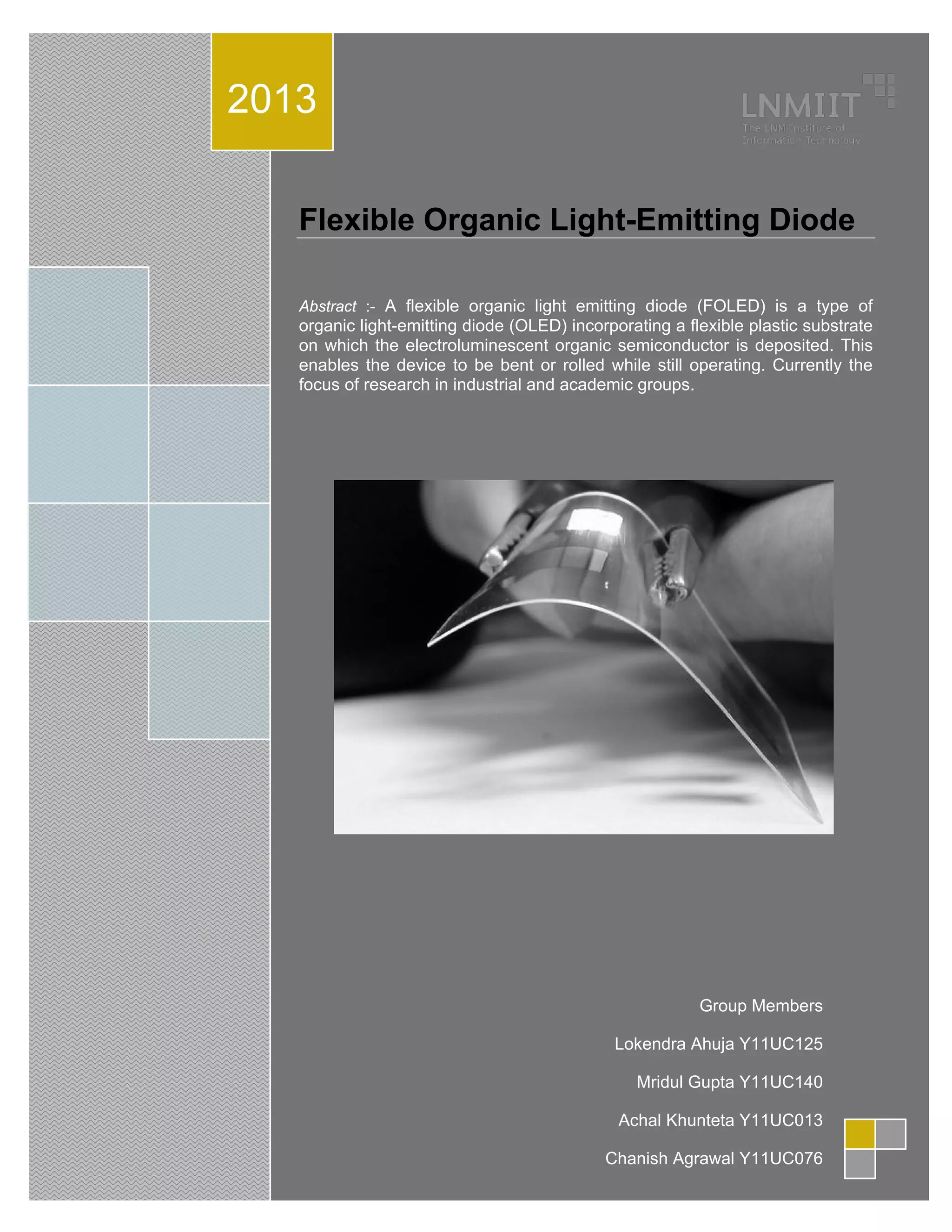 Organic Light Emitting Diode | PDF