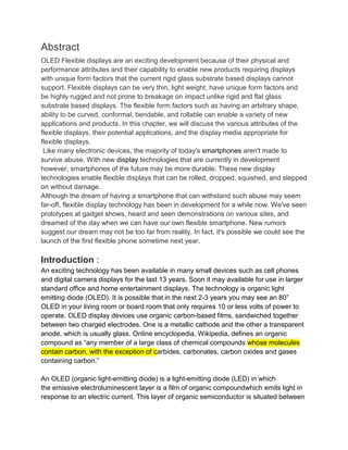 OLED Dispaly Technology | DOCX
