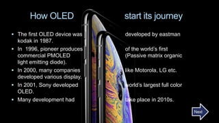 Oled (the future of display) | PPTX | Consumer Electronics | Technology ...