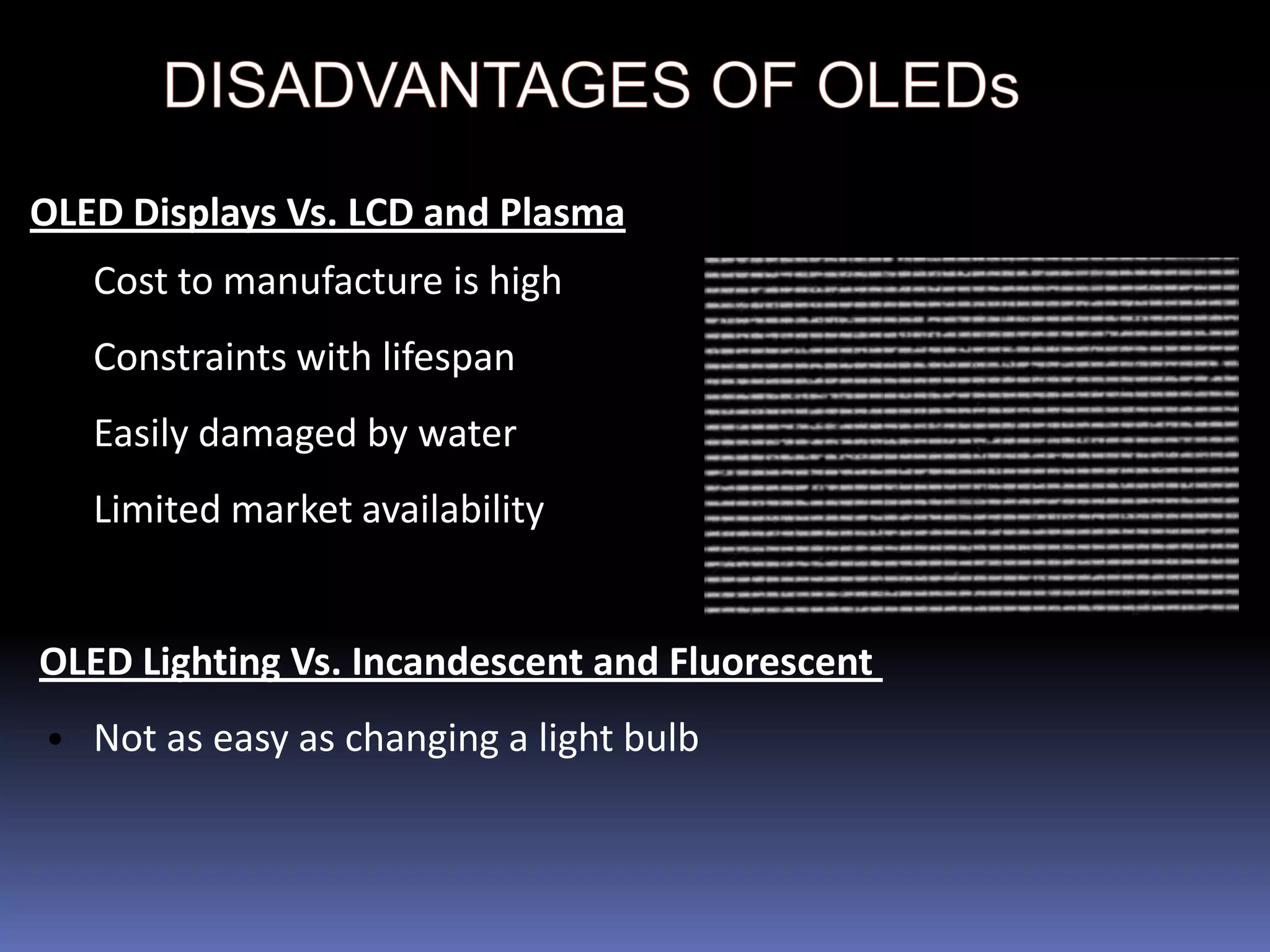 Organic light emitting diode (oled) | PPTX