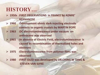 Oled seminar | PPTX