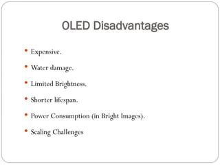Seminar preparation on OLED technology ppt | PPTX