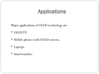 Seminar preparation on OLED technology ppt | PPTX