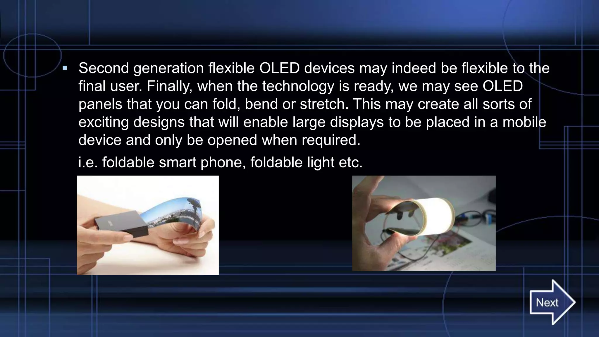 Oled (solid state light emitting diode) display technology | PPTX