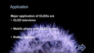 Oled (solid state light emitting diode) display technology | PPTX