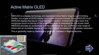 Oled (solid state light emitting diode) display technology | PPTX