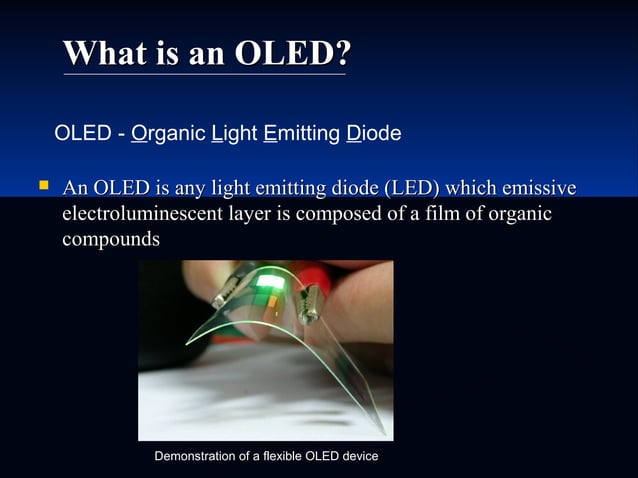 Oled technology | PPT