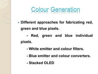 Oled technology | PPTX
