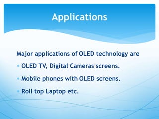Oled technology | PPT
