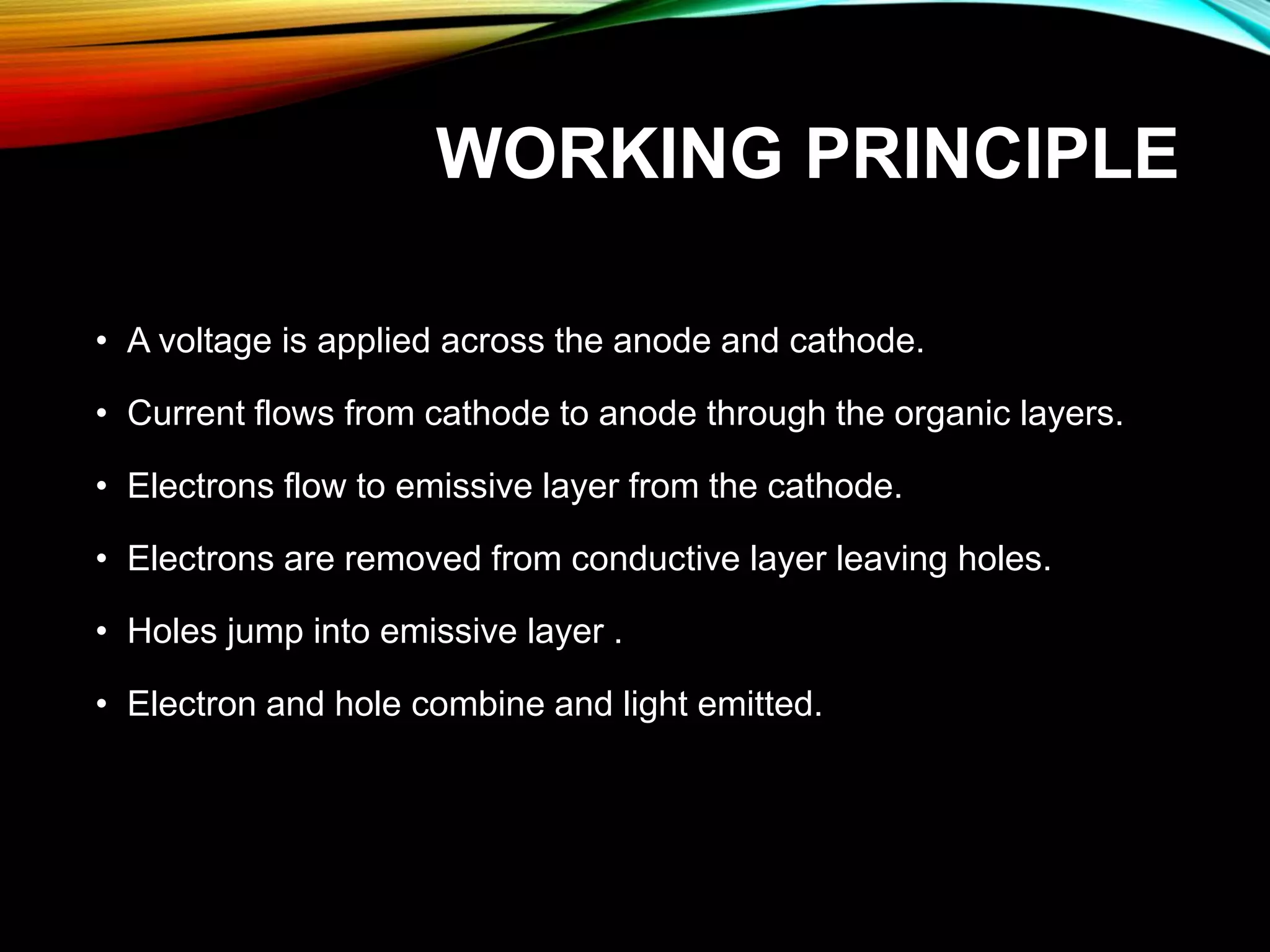 O led technology | PPTX | Consumer Electronics | Technology & Computing