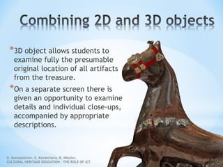 Cultural Heritage Education - The Role of ICT | PDF