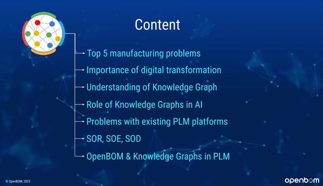 Benefits of Knowledge Graphs and AI For Enterprise PLM Platforms | PPT