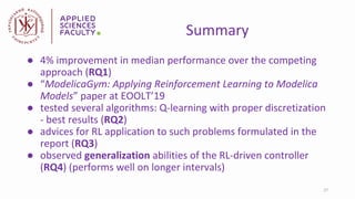 Master defence 2020 - Oleh Lukianykhin - Reinforcement Learning for Voltage Control-based ...