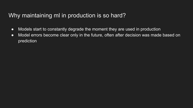 "ML in Production",Oleksandr Bagan | PPT