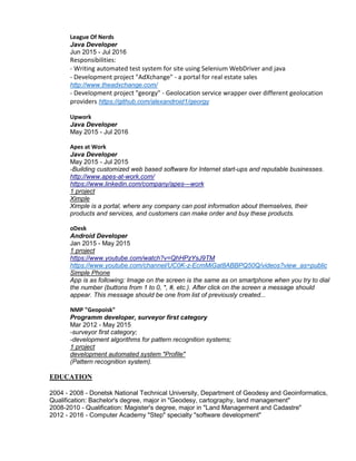 Oleksandr Pavlov CV | PDF