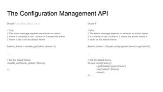 Олексій Калініченко — Configuration Management in Drupal8 | PPT