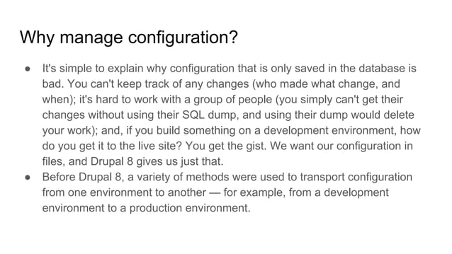 Олексій Калініченко — Configuration Management In Drupal8 Ppt