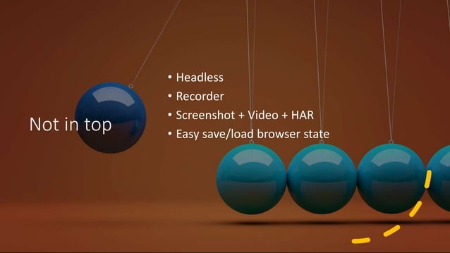 ОЛЕКСІЙ ОСТАПОВ «Найкрутіші особливості автоматизації на Playwright Python» Kyiv QADay 2021 | PPT