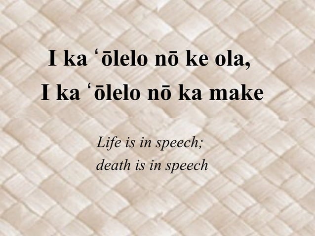 Olelo hawaii | PPT