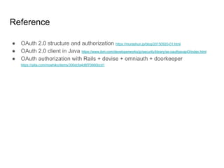 OAuth 2.0 and Library | PPT