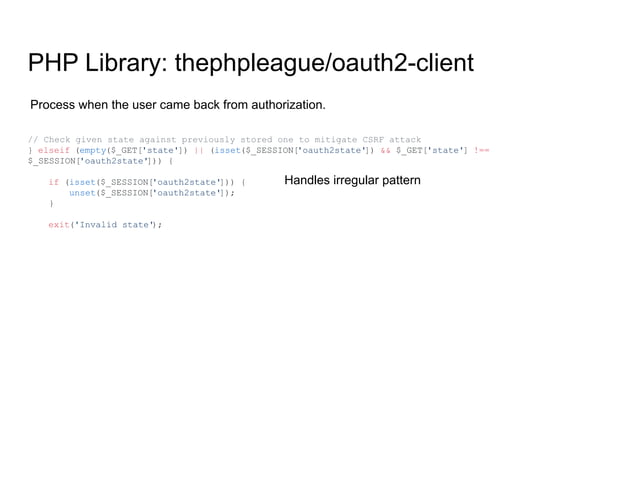 OAuth 2.0 and Library | PPT