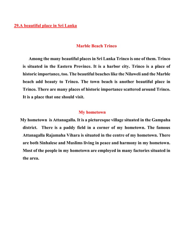 English - Sample Paragraphs for self learners | PDF