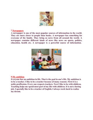English - Sample Paragraphs for self learners | PDF