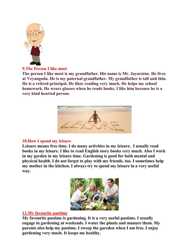 English - Sample Paragraphs for self learners | PDF