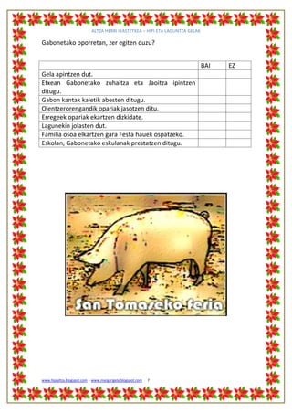 Olentzero Gabonak | PDF