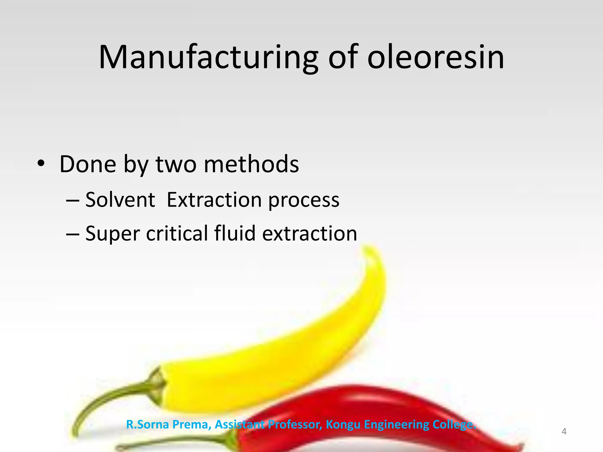 Oleoresin | PDF